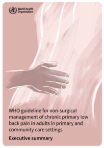 WHO non-surgical guideline on low back pain
